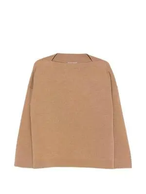 Dusan Boat Neck Dropped Shoulder Sweater - Neutrals