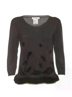Dior Velvet-trim Sweater