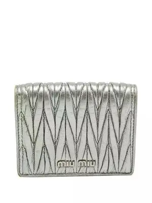 Miu Miu Matelassé Leather Bi-fold Wallet