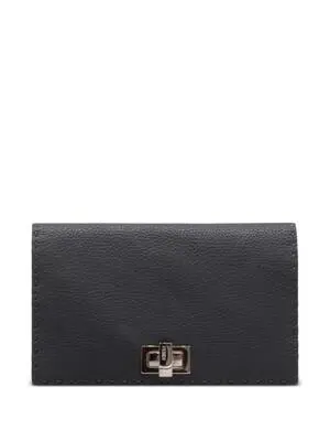 Fendi Selleria Turn-lock Wallet - Black