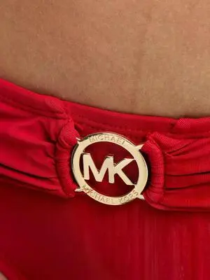 Michael Kors Logo Plaque Bikini Bottoms
