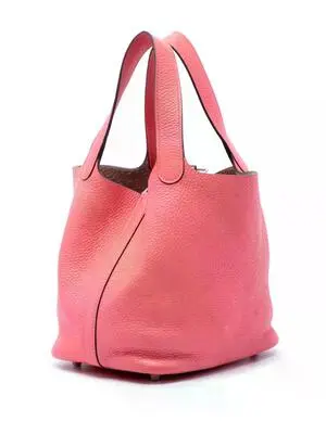 Hermès Clemence Picotin Lock 18 Handbag - Pink