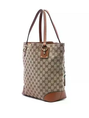 Gucci 2016-2026 Gg Canvas Gg Charm Tote Bag - Brown