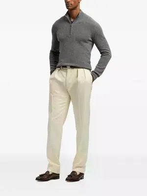 Ralph Lauren Purple Label Quarter-zip Cashmere Sweater