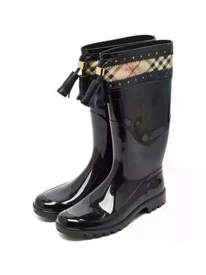 Burberry Gold Tone Boots For Women