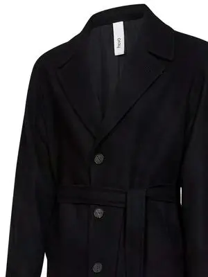 HEVO Single-breasted Belted Coat