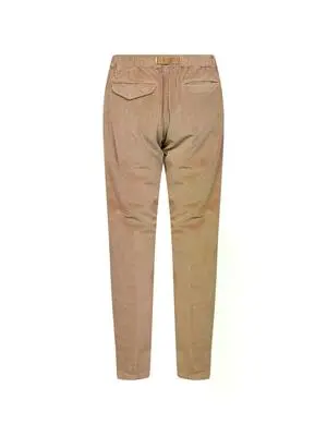 WHITE SAND Belted Corduroy Trousers