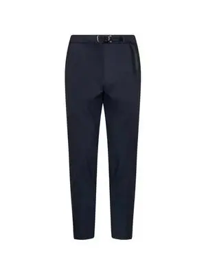 WHITE SAND Belted Straight-leg Trousers - Blue