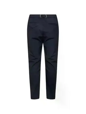 WHITE SAND Belted Straight-leg Trousers