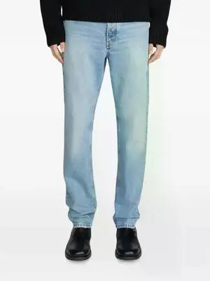 FRAME Faded Straight-leg Jeans