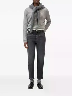 Closed Pedal Pusher Tapered Jeans