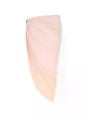 Sportmax Licenza Draped Asymmetric Midi Skirt - Pink