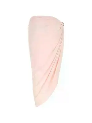 Sportmax Licenza Draped Asymmetric Midi Skirt - Pink