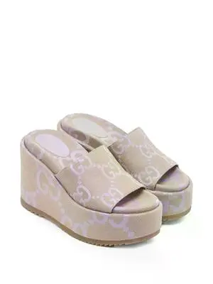 Gucci Jumbo Gg Platform Slide Sandals