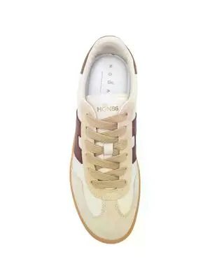 Hogan Panelled Lace-up Sneakers - Neutrals