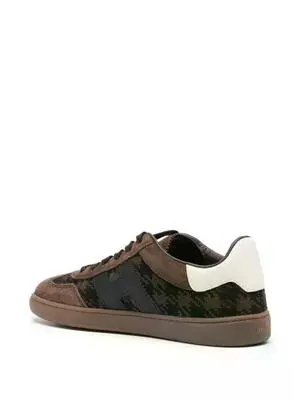 Hogan Suede Houndstooth Lace-up Sneakers