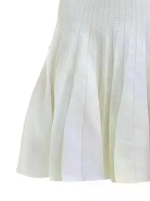 Balmain Pleated Short-sleeve Mini Dress