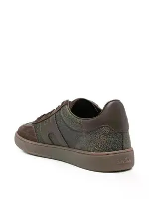 Hogan Cool Logo-patch Suede Sneakers
