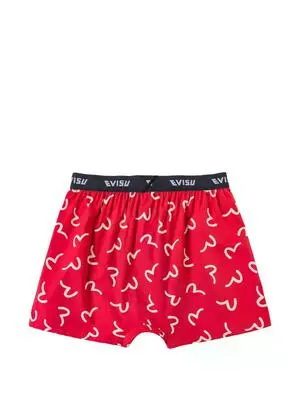 EVISU Seagull-print Boxers - Red
