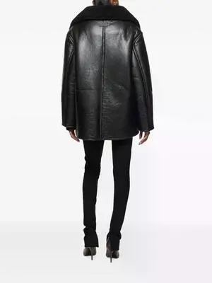 Acne Studios Shearling-trimmed Leather Jacket