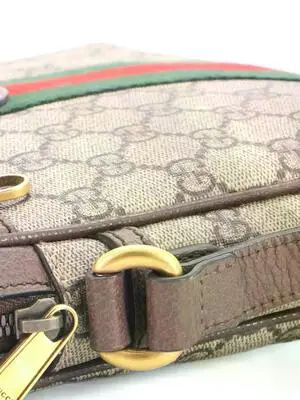 Gucci Ophidia Messenger Bag Gg Coated Canvas Small Crossbody Bag - Brown