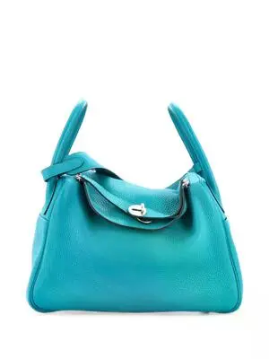 Hermès Lindy Bag Clemence 30 Shoulder Bag - Blue
