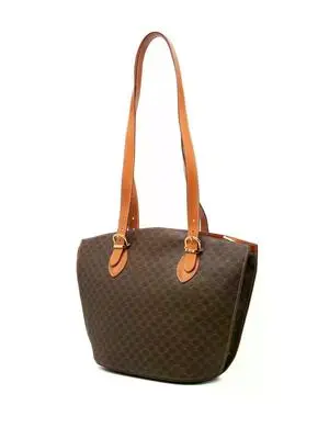 Celine 1999 Macadam Coated Canvas Tote Bag