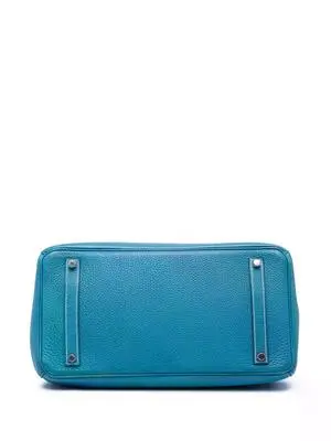 Hermès 1997-2014 Clemence Birkin Retourne 35 Handbag - Blue