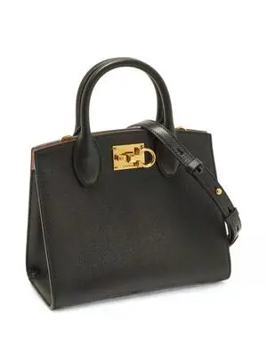 FERRAGAMO Mini Studio Box Tote Bag