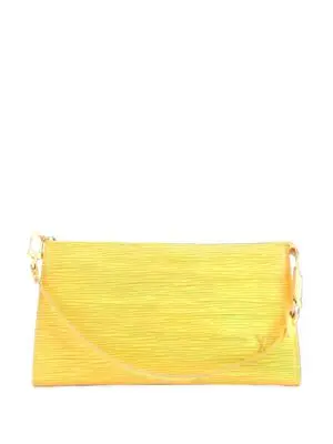 LOUIS VUITTON Pochette Accessoires Epi Leather Clutch Bag - Yellow