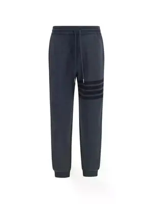 Thom Browne 4-bar Garment-dyed Track Pants - Grey