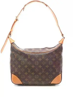 LOUIS VUITTON 1990 Monogram Boulogne 30 Shoulder Bag - Brown