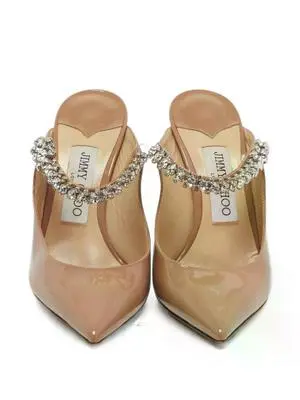 JIMMY CHOO Bing Crystal-embellished Mules
