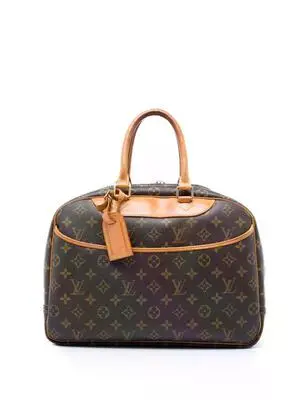 LOUIS VUITTON 1999 Monogram Deauville Handbag - Brown