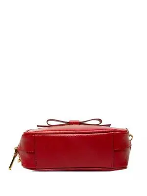 Prada 2013-2026 Saffiano Vernice Bow Camera Bag Crossbody Bag