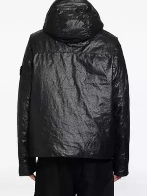 Stone Island Hooded Crinkled-finish Parka