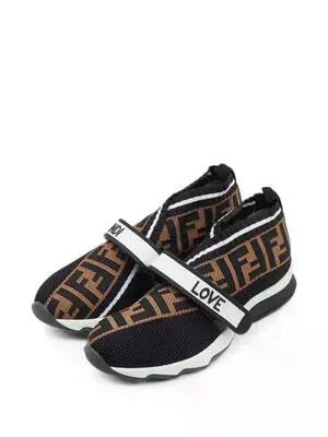 Fendi Rockoko Touch-strap Sneakers