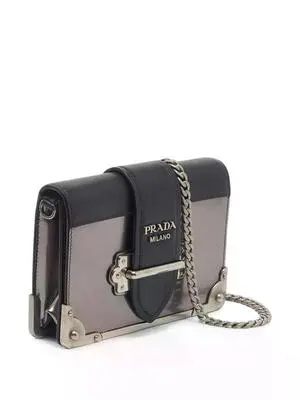 Prada Cahier Leather Clutch Bag