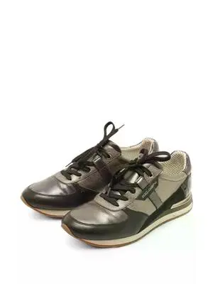 Dolce & Gabbana Leather Lace-up Sneakers - Black