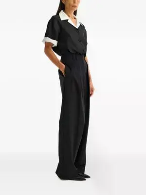 RÓHE Contrast Camp-collar Shirt