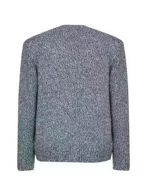Nn07 Flint Marl-knit V-neck Sweater
