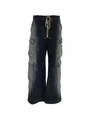 Rick Owens Edfu Double Cargo Pants - Blue