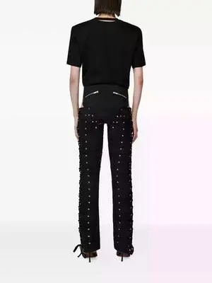 SRVC STUDIO Graphic-print Padded-shoulder T-shirt