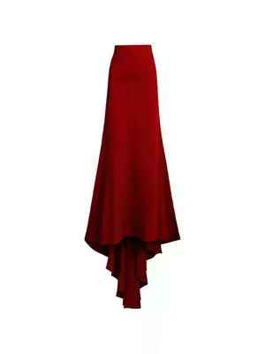Silvia Tcherassi Marlon High-waisted Long Skirt - Red