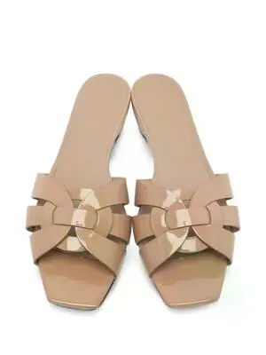 Saint Laurent Tribute Square-toe Sandals