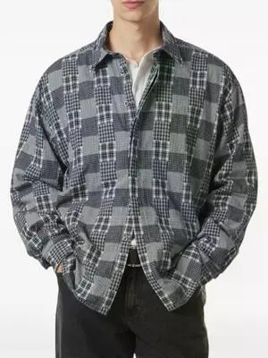 ERL Plaid Cotton Shirt - Black