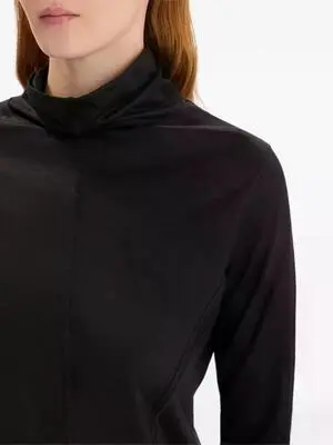 High Deflect Exposed-seam Long-sleeved Turtleneck T-shirt