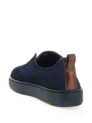 Santoni Victory Leather Slip-on Sneakers