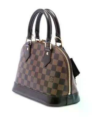 LOUIS VUITTON 2019 Damier Ebene Alma Bb Satchel
