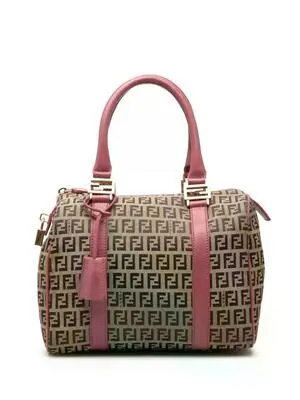 Fendi 2010-2026 Zucchino Canvas Boston Bag - Neutrals